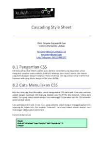 Materi 8 Pengenalan Css - Repository